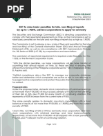 2024MC - SEC MC No. 6 S. of 2024 Updated Fines and Penalties On The Late and Non Submission of ...