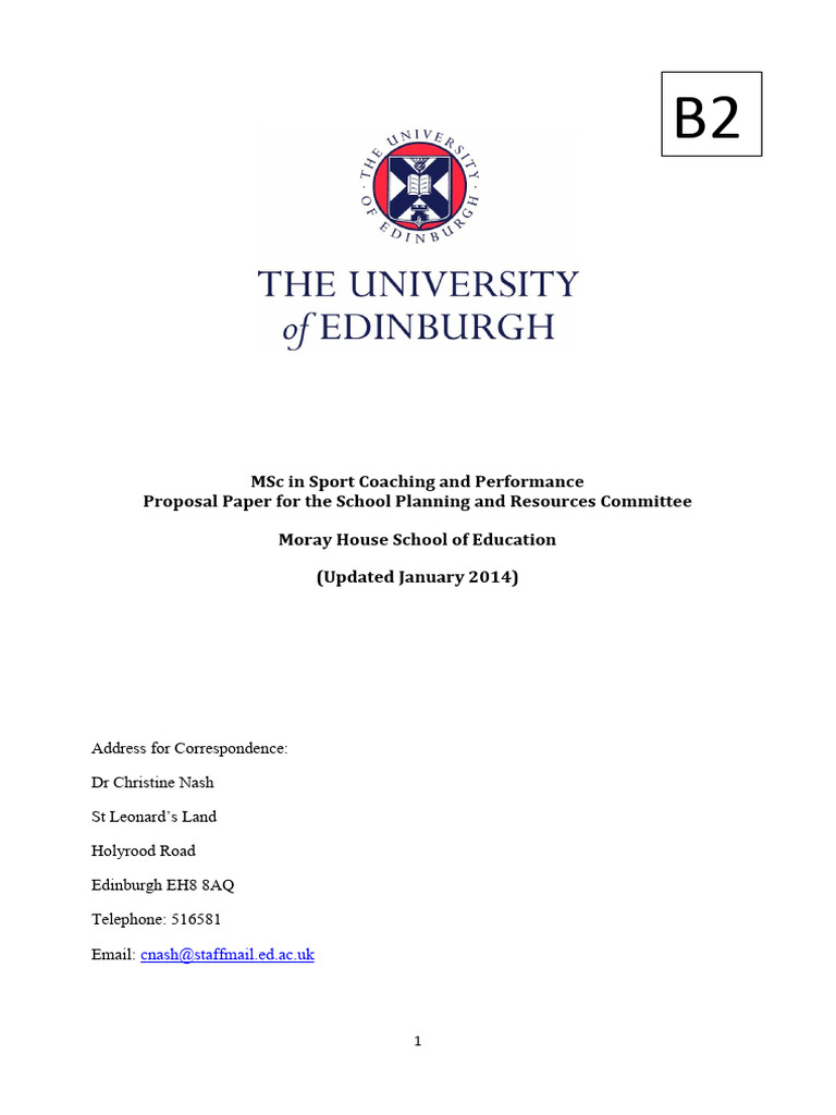 Bos Paper b2 MSC SCP Proposal 050314 | PDF | Thesis | Learning