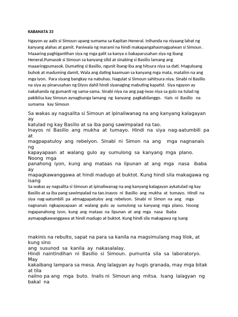 Kabanata 33 | PDF