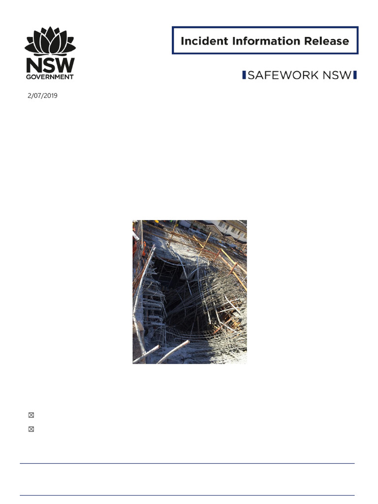 Iir Formwork Collapse 250519 | PDF | Concrete | Occupational Safety And ...