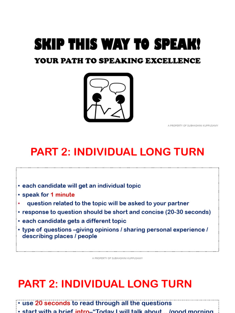 Bengkel High Flyers Speaking Part 2 | PDF | Human Communication