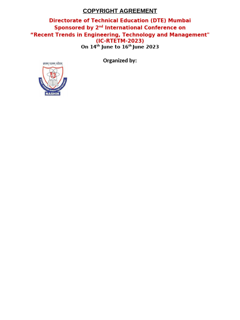 Copyright Form | PDF | Technology & Engineering