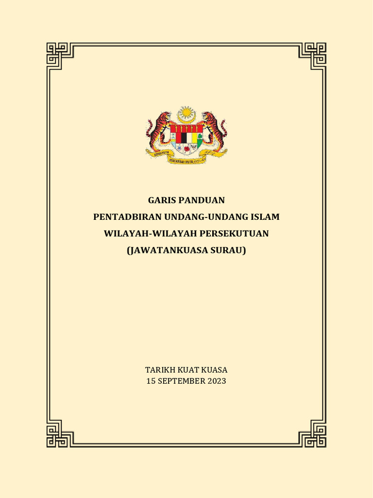Garis Panduan Pentadbiran Undang-Undang Islam Wilayah-Wilayah ... Garis Panduan Pentadbiran Undang-Undang Islam Wilayah-Wilayah ...