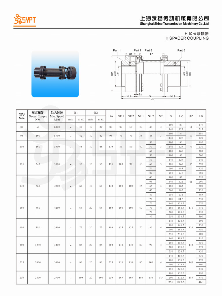 H Spacer Coupling | PDF