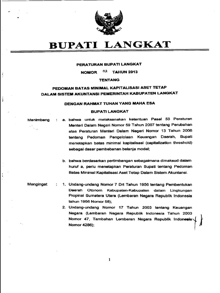 Perbup No 2 Tahun 2013 | PDF