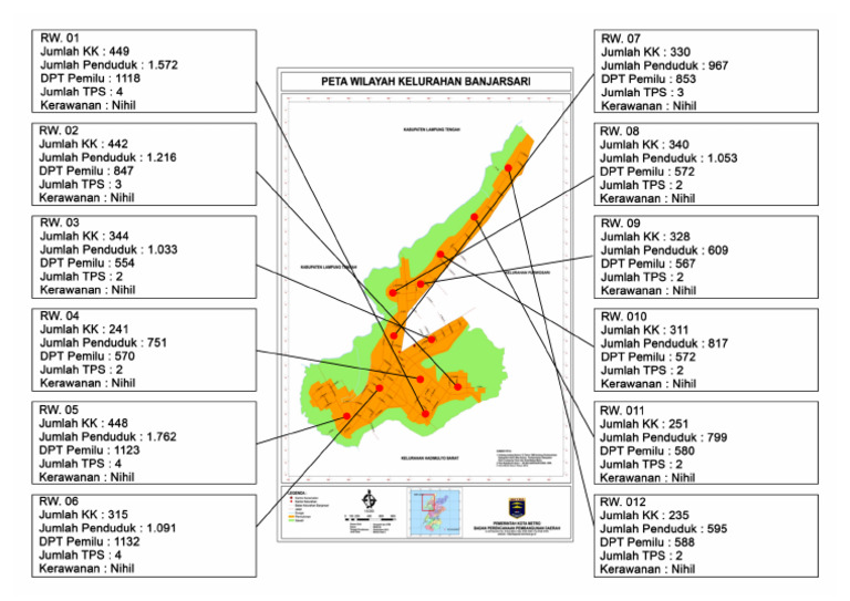 PETA WILAYAH KELURAHAN BANJARSARI | PDF