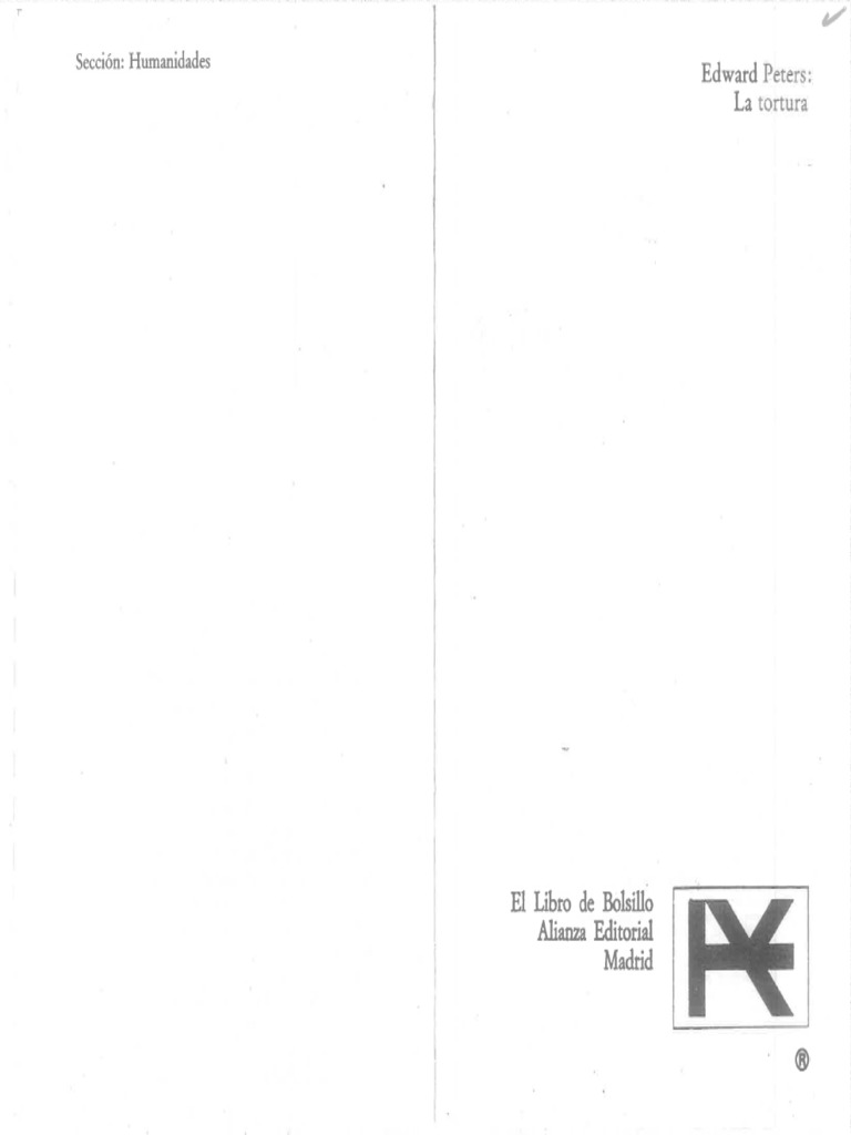 Edward Peters La tortura | PDF