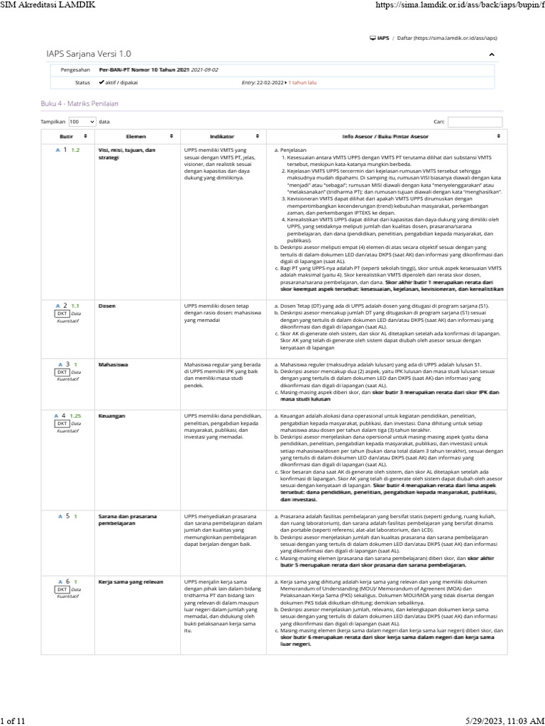 Panduan Login SIMA LAMDIK IAPS | PDF
