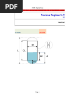 CheCalc Vessel Volume & Level Calculation | PDF | Volume
