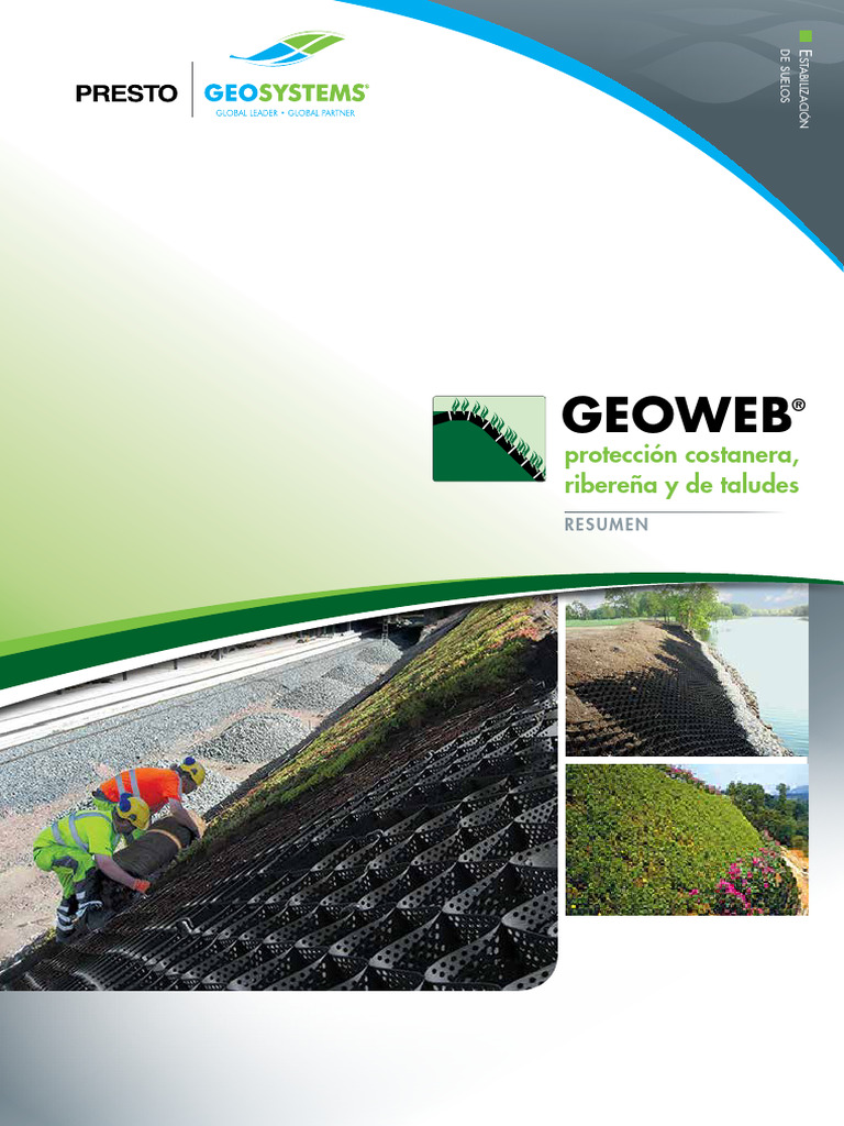 GWSL Geoweb Slope Protection LA Spanish | PDF | Hormigón | Erosión