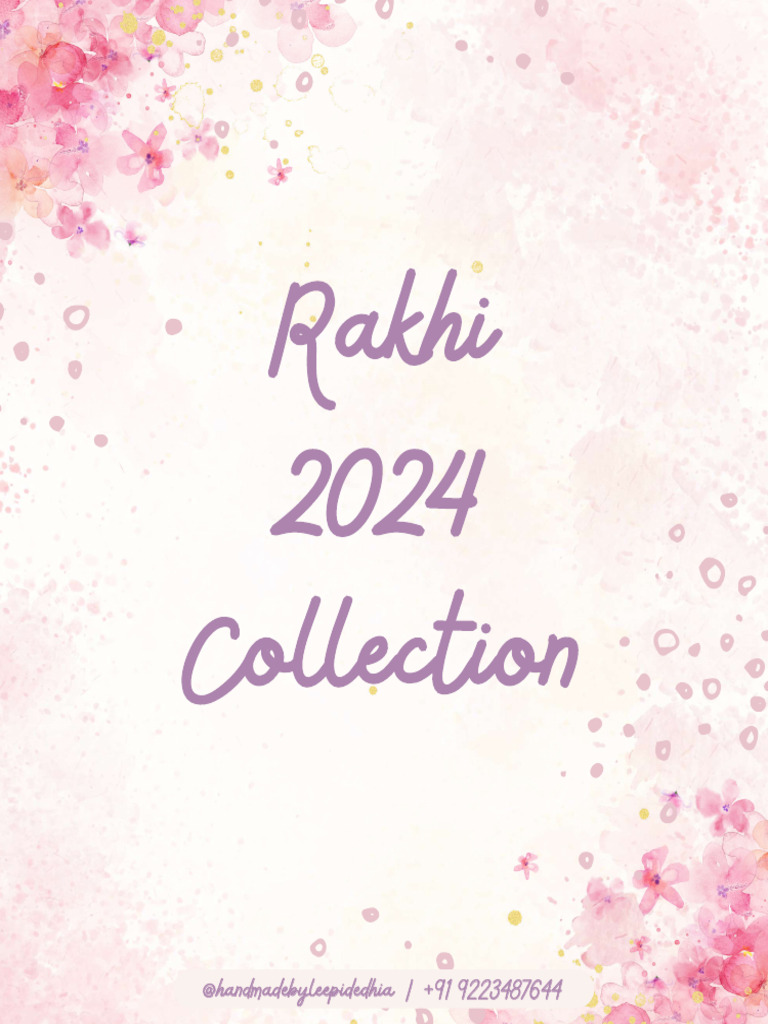 Rakhi Collection 2024 | PDF
