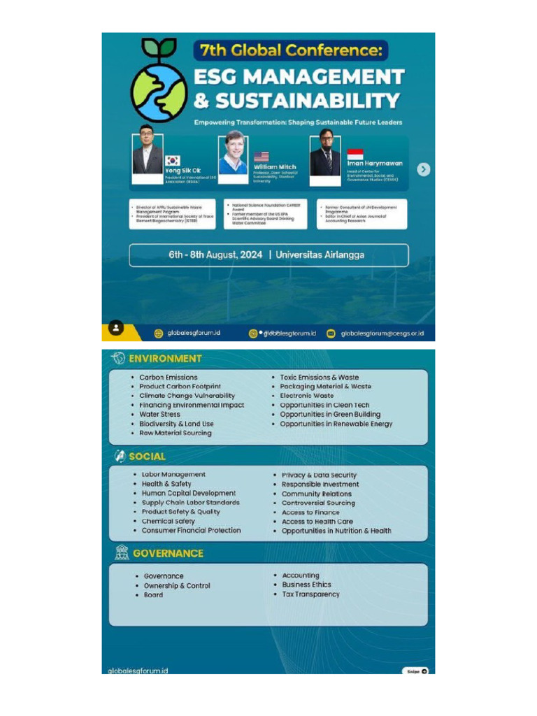Poster Seminar ESG Management & Sustainability | PDF