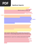 Analysis of "Significant Cigarettes" | PDF