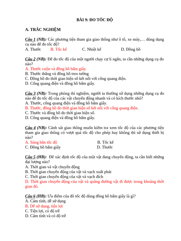 Bài 9 - KHTN - KNTT | PDF