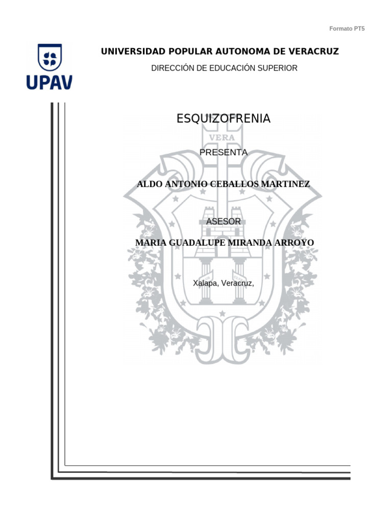 Esquizofrenia | PDF | Esquizofrenia | Psicología anormal