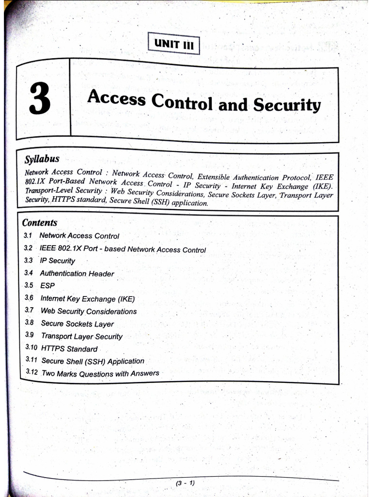 Network Security Unit-3 | PDF