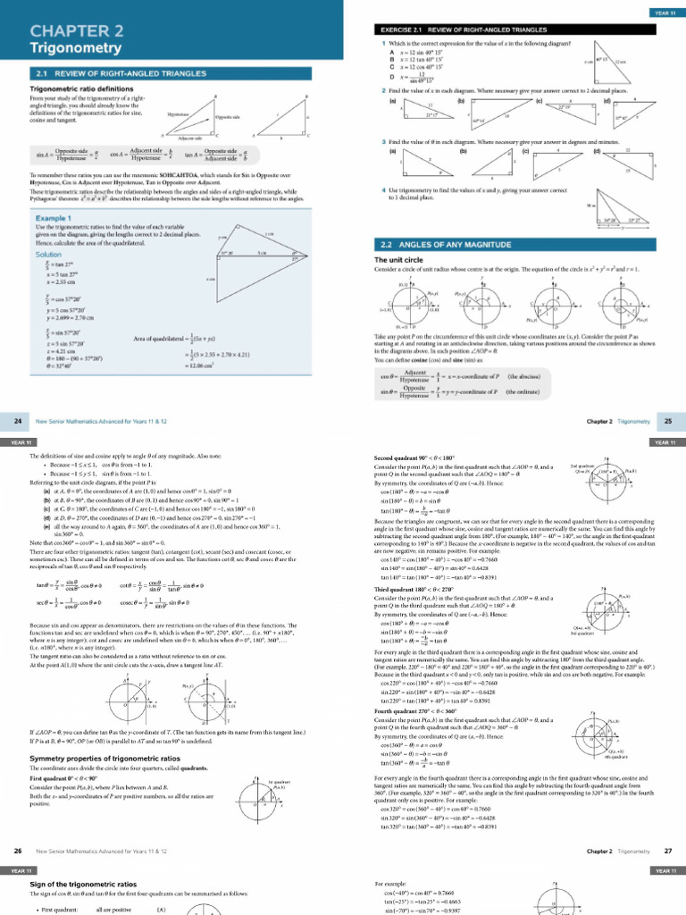 CH 2 Adv Trignometry | PDF