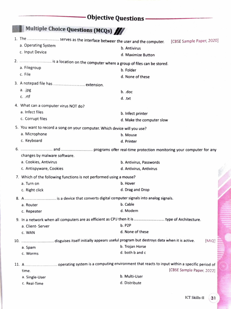 Chp 3 Ict Ii Pdf Operating System Antivirus Software