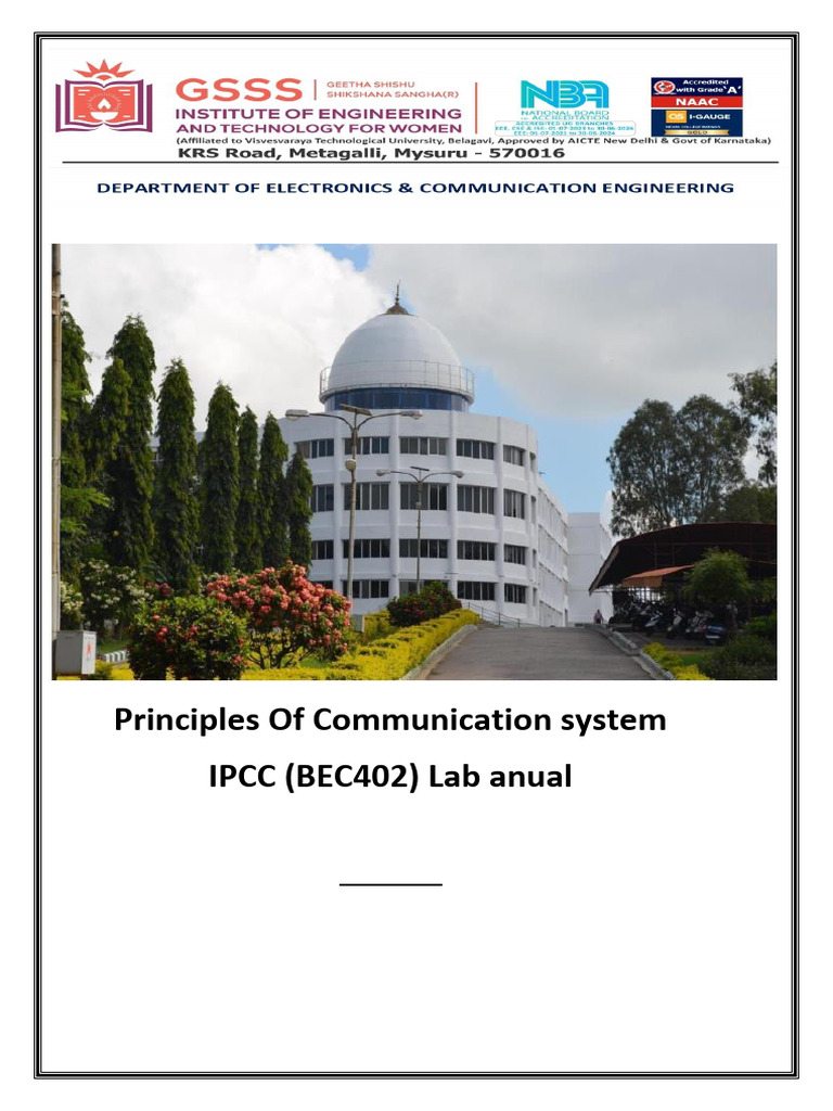 Ipcc Lab Manual 2023 | PDF | Frequency Modulation | Modulation
