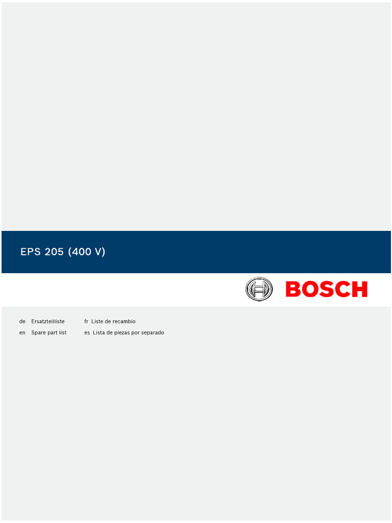 Despiece EPS 205 | PDF