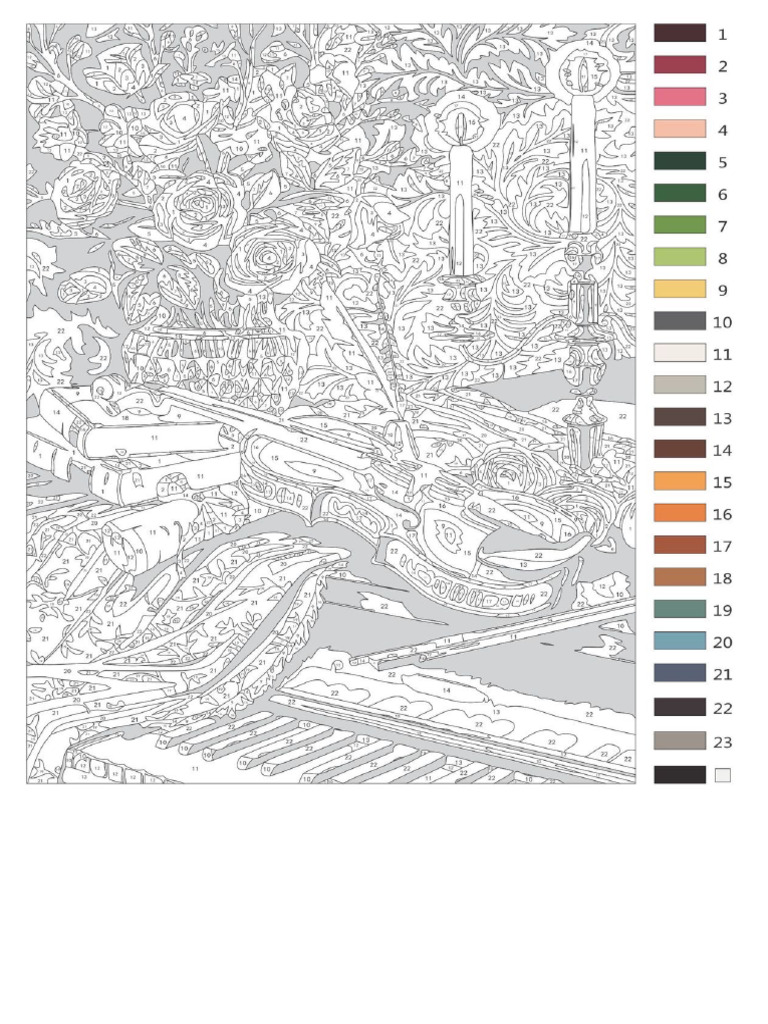 Color by Number 77 | PDF