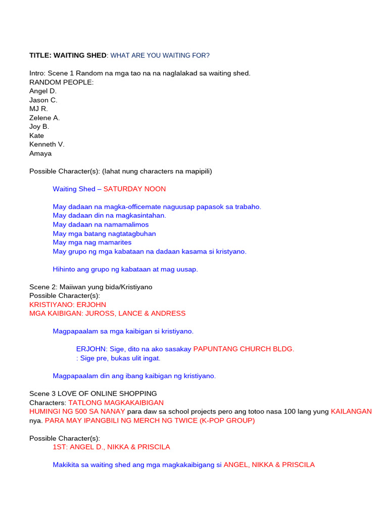 Updated Script | PDF