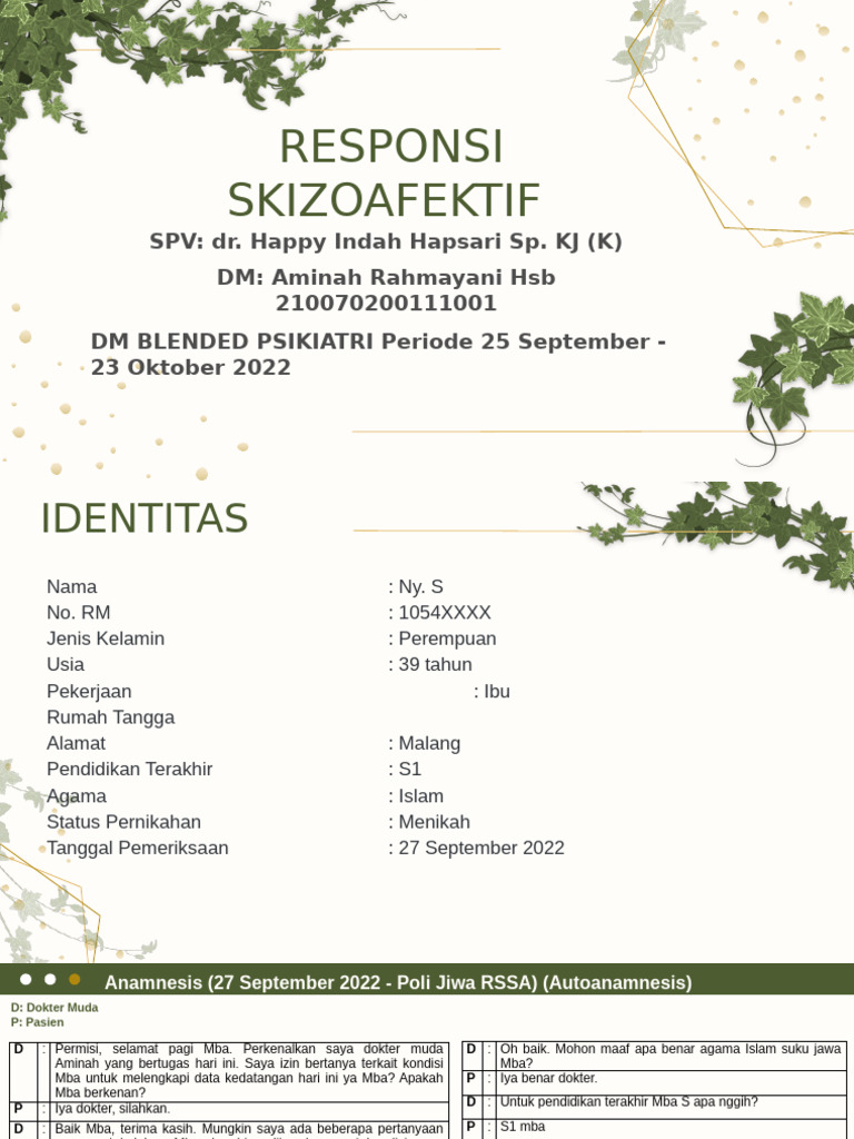 Responsi Dr. Happy Indah Hapsari Sp. KJ (K) | PDF | Sains & Matematika