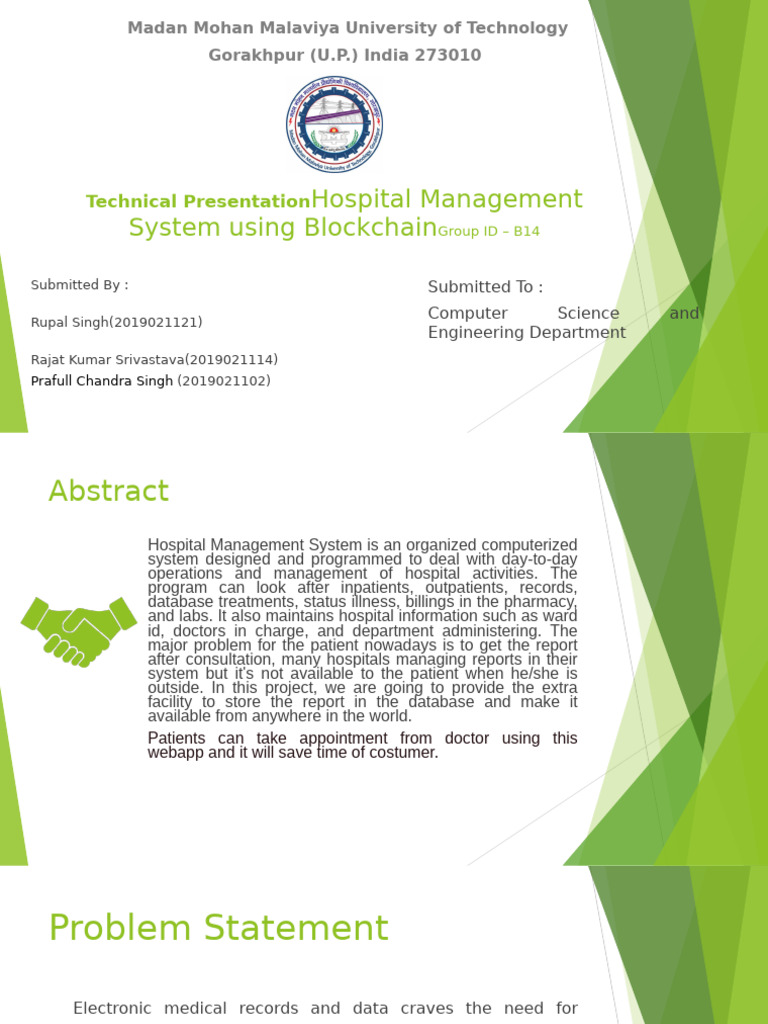 Final Technical Presentation GroupIdB15 (1) (1) 2 | PDF | Information Technology Management ...