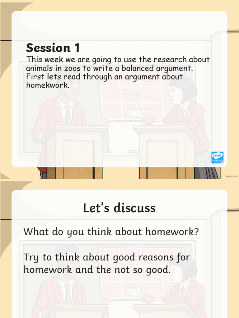 Home-Learning-Week-3-English-Balanced-Argument | PDF | Homework | Zoo