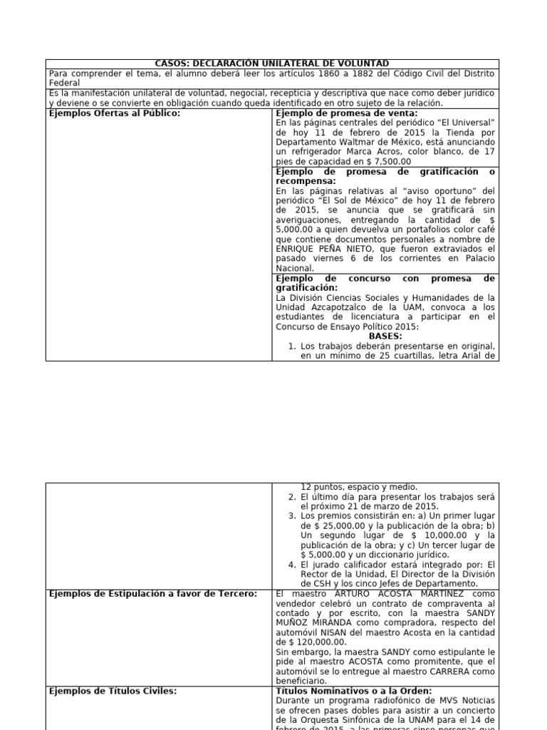 Ejemplos de Duv | PDF