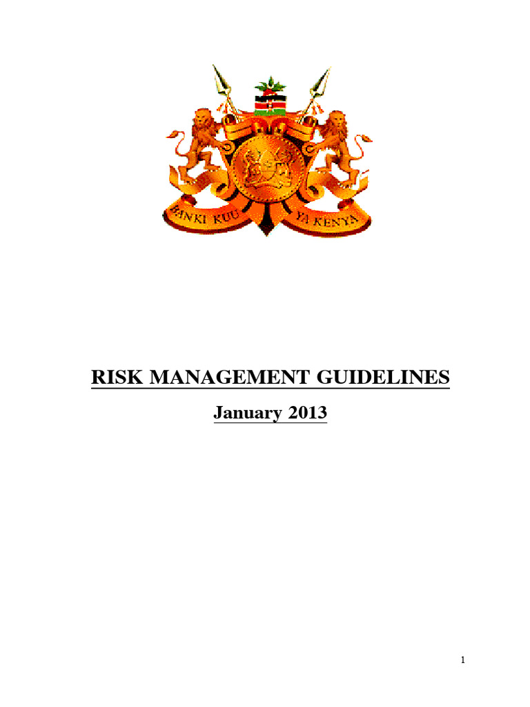 Risk Management Guidelines January 20131 | PDF | Internal Control ...