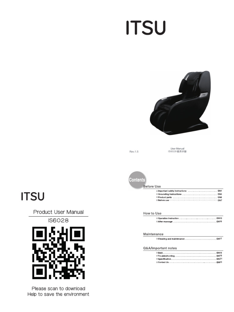 按摩椅IS6028 UserGuide | PDF