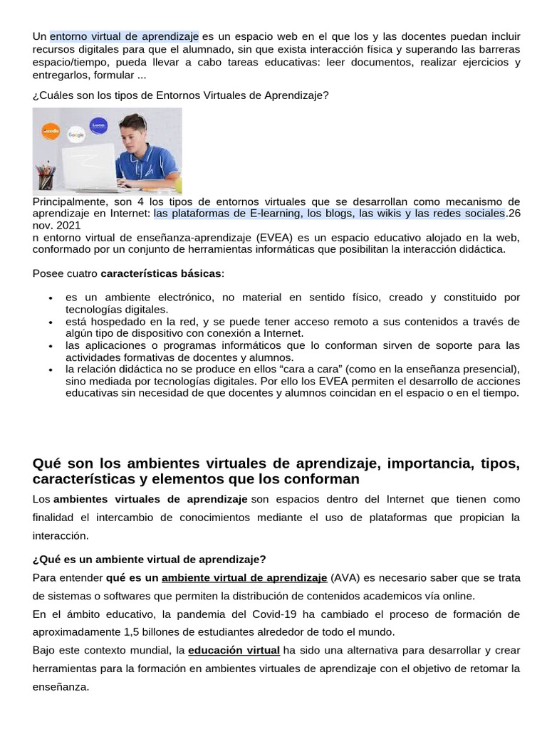 entorno virtual | PDF | Wiki | Enseñando