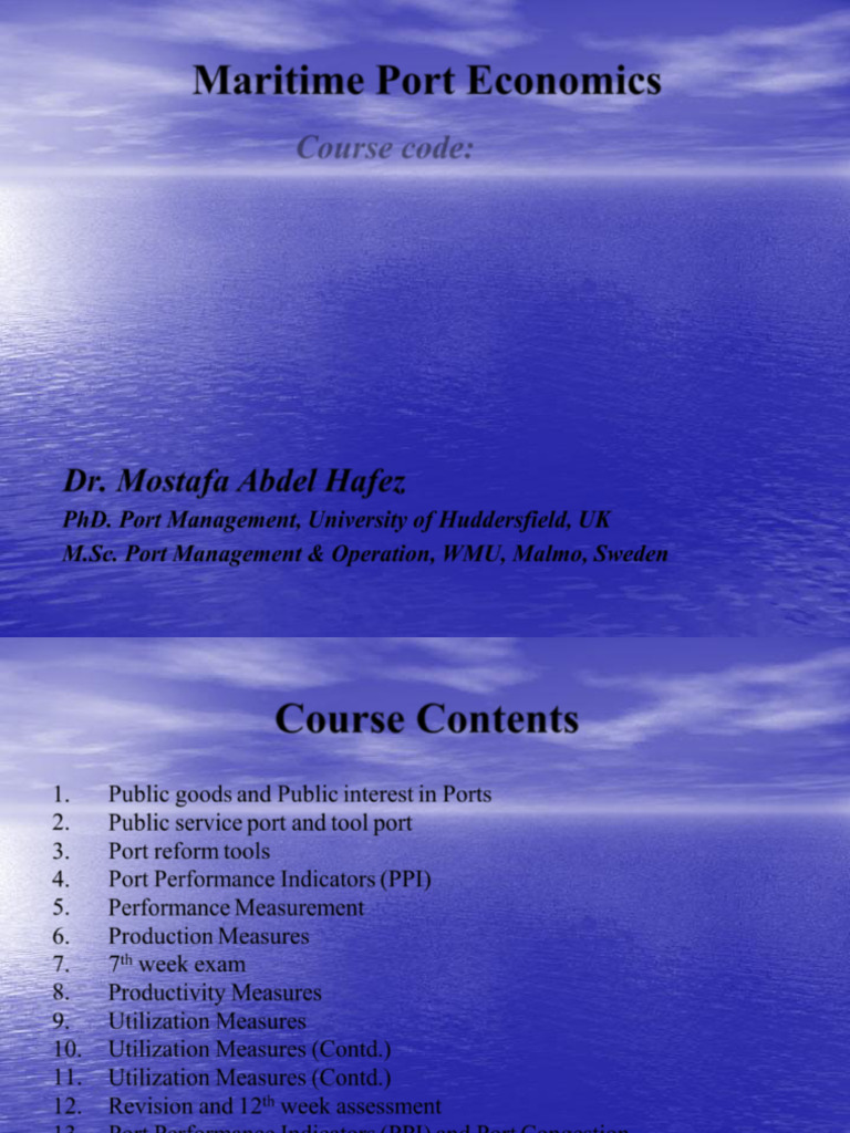 Port Economics and Development Insights | PDF | Port | Cargo