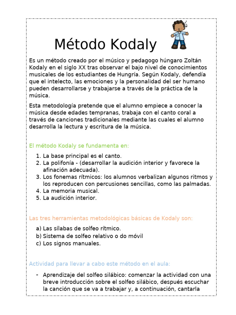 Método Kodaly | PDF