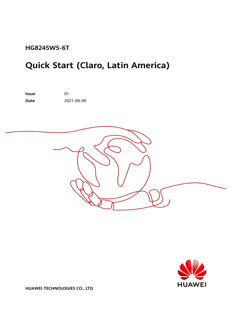 HG8245W5-6T Quick Start (Claro, Latin America) 01 | PDF | Screw ...