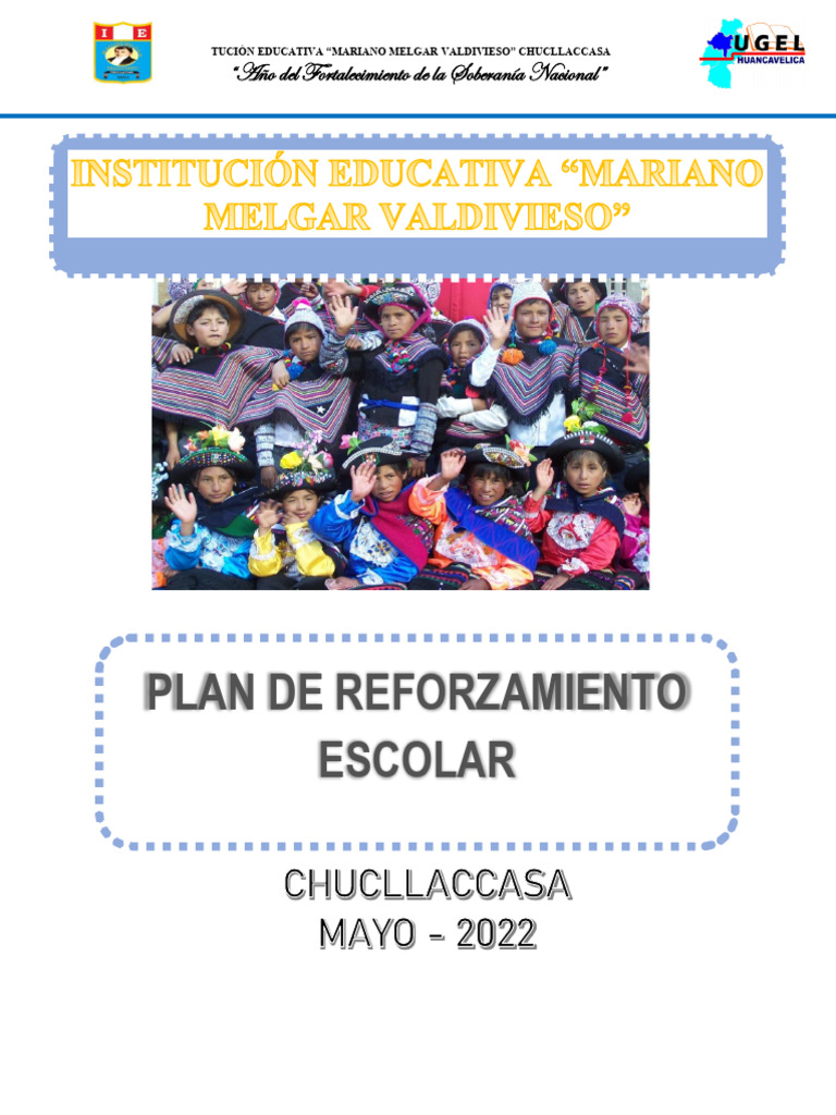 Plan de Reforzamiento Ie - Mmv. 2022 | PDF | Evaluación | Lengua española