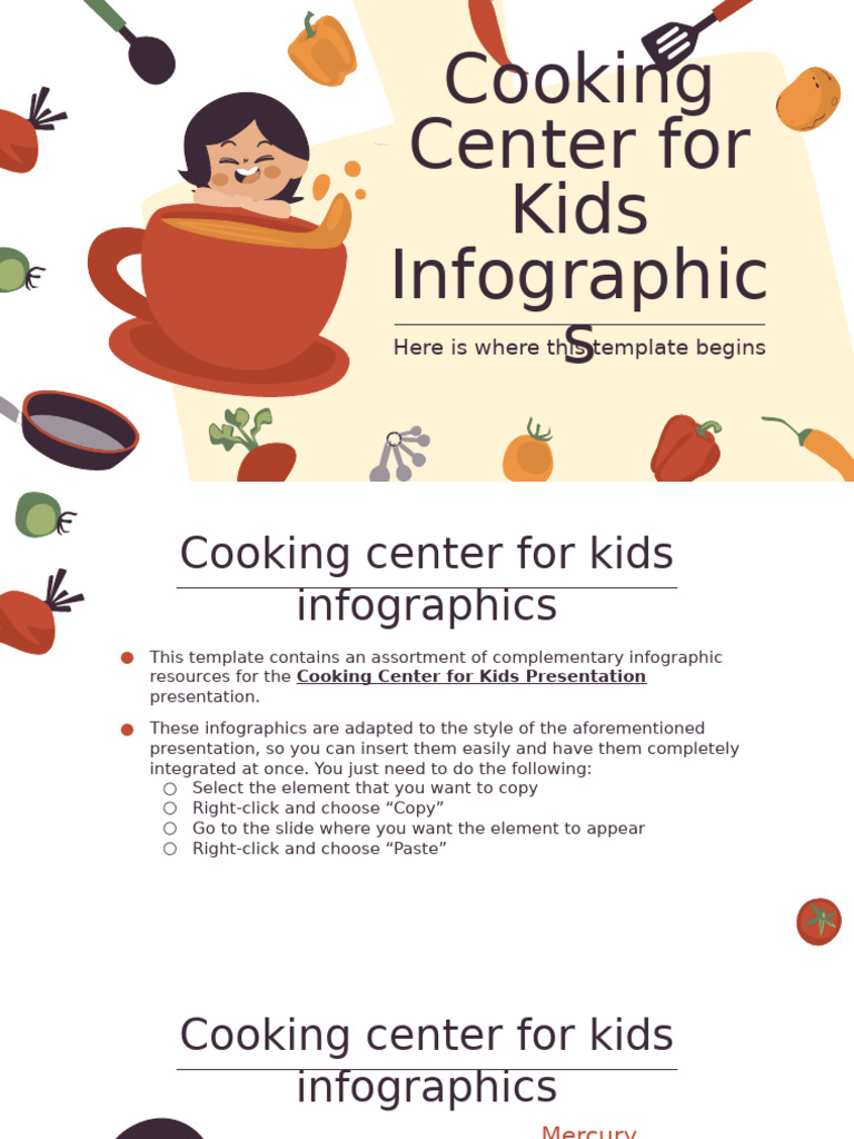 Cooking Center for Kids Infographics | PDF | Planets | Planets In Astrology