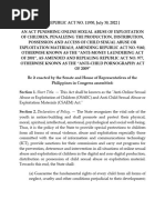 Anti-Online Child Exploitation Act | PDF | Internet | Crimes