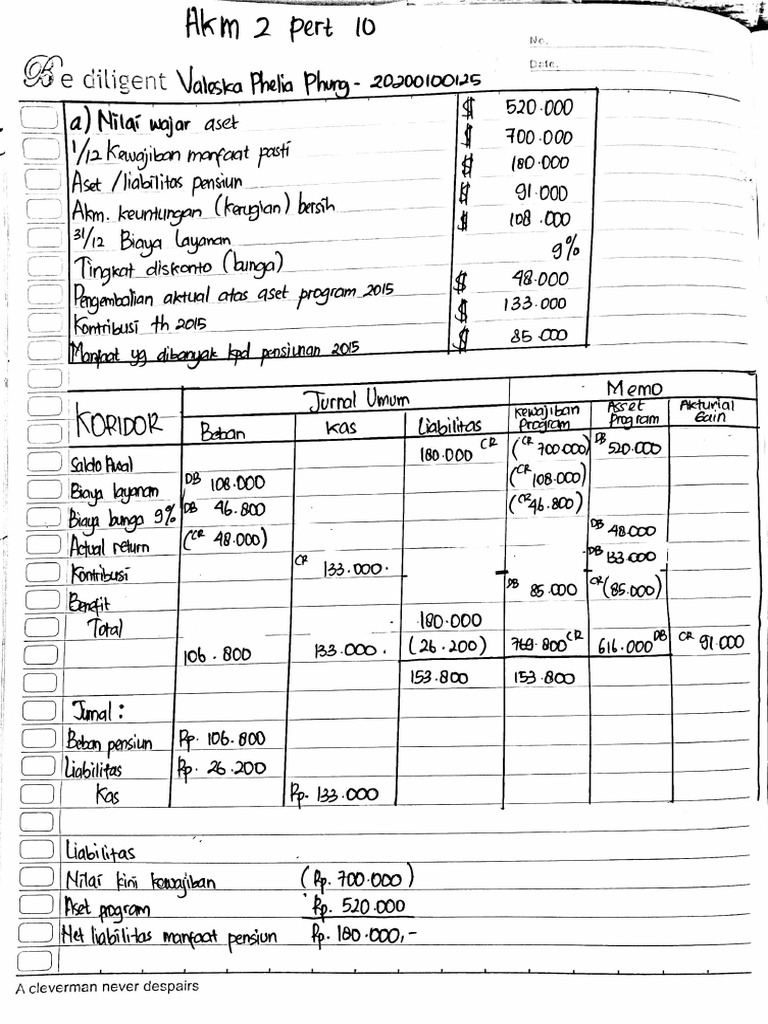 AKM 2 Pert 10 - Valeska Phelia Phung (20200100125) | PDF