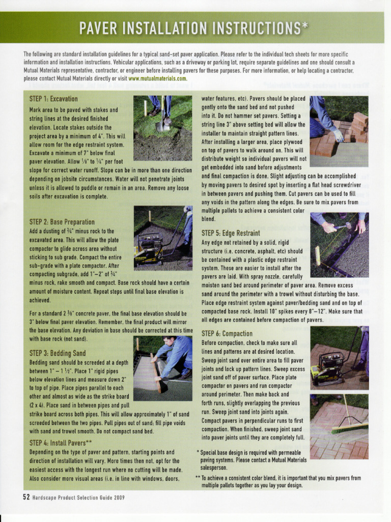 Paver Installation | PDF