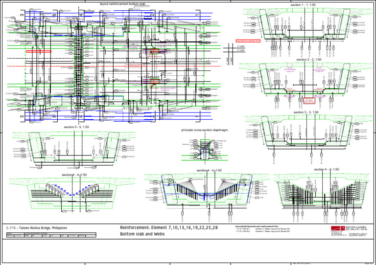 C715-239 Element 7,10,13,16,19,22,25,28 - Bottom Slab and Webs | PDF