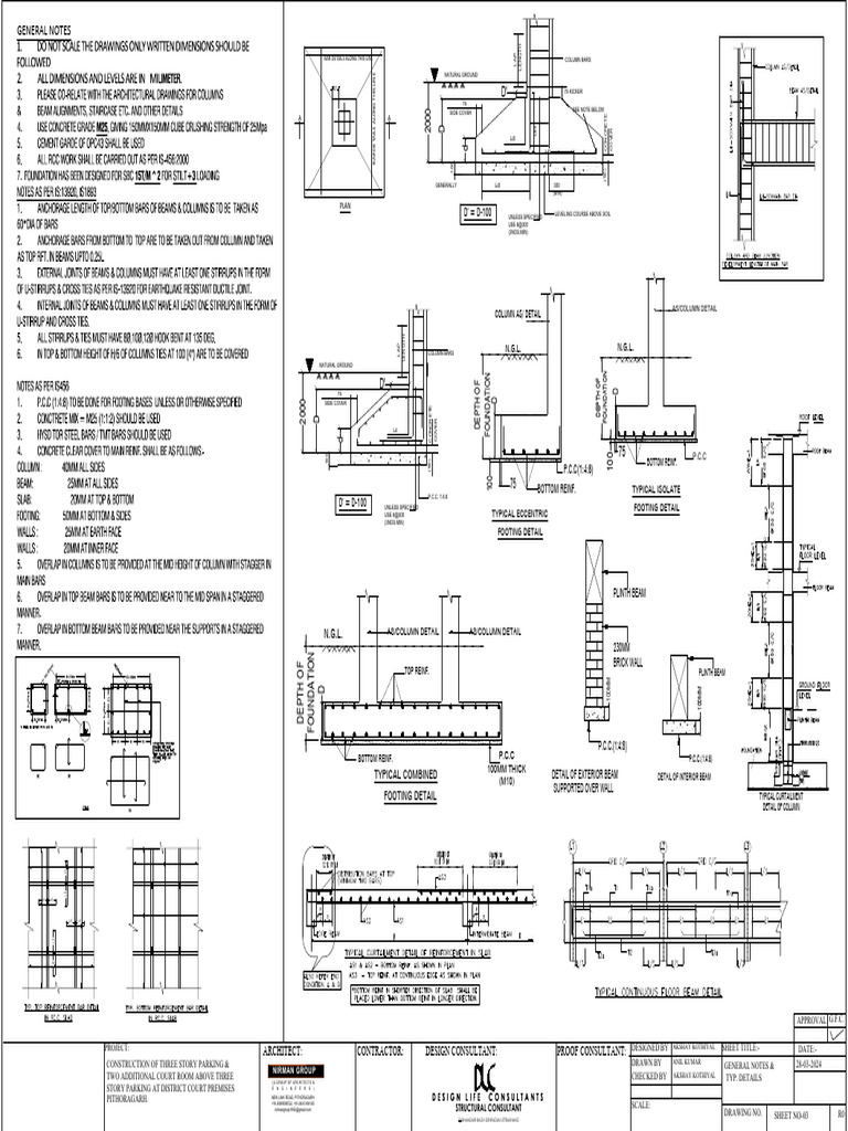 General Notes 1. Do Not Scale The Drawings Only Written Dimensions ...