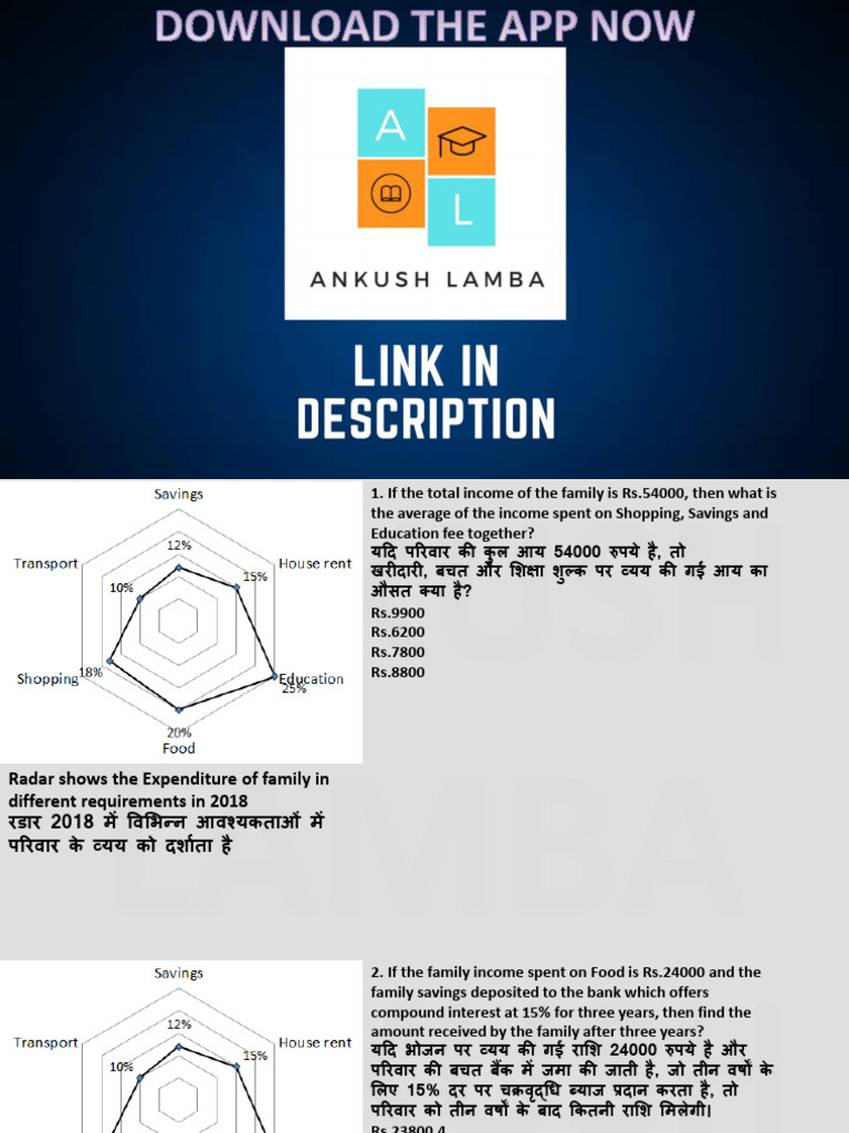 Data Interpretation Set - 1 | PDF