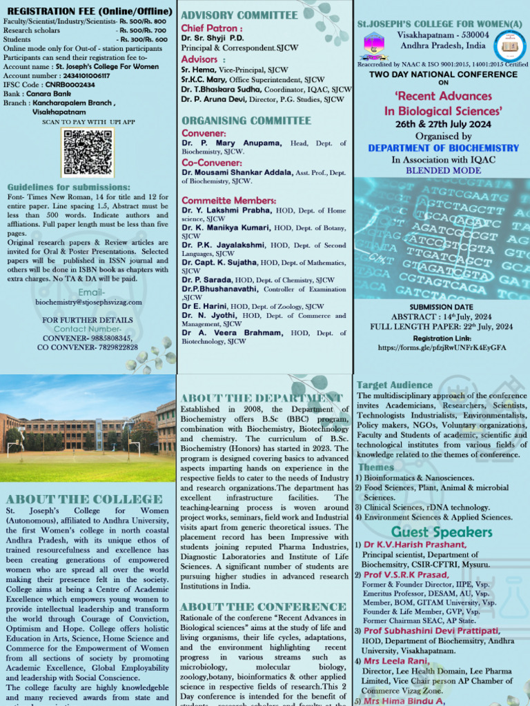 Recent Advances in Biological Sciences SJCW VSP | PDF