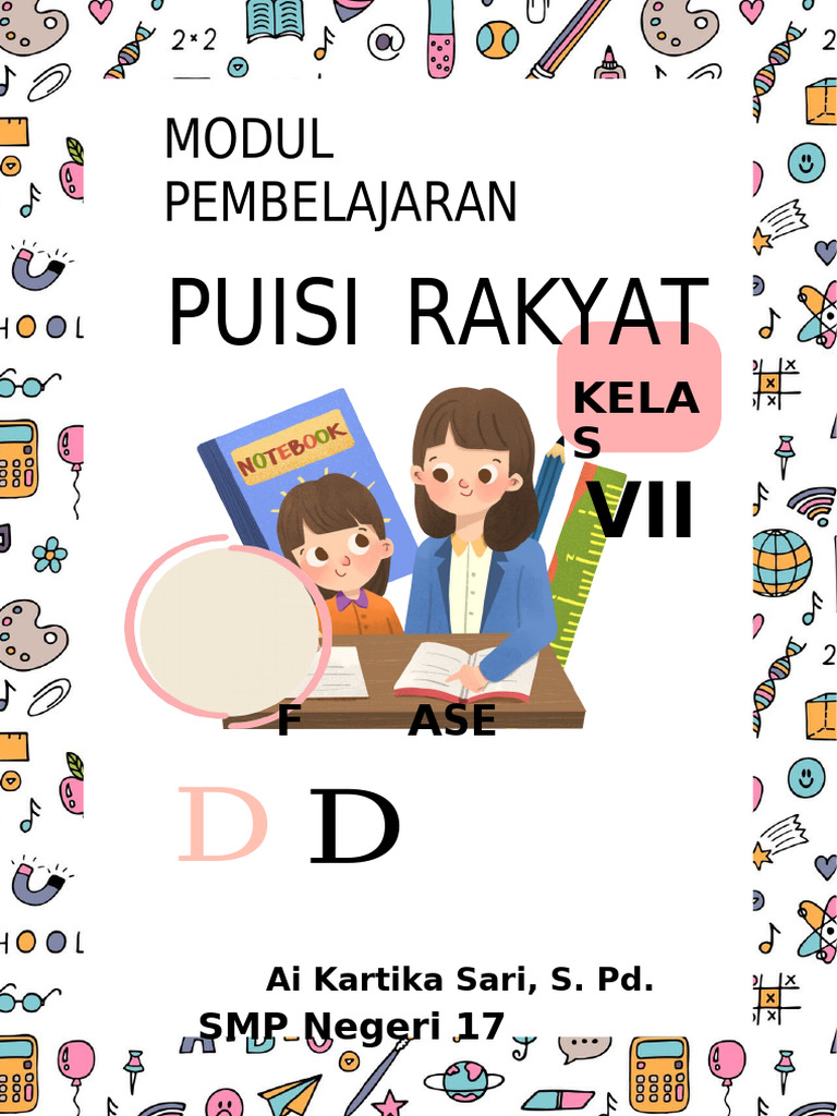 Modul Puisi Rakyat Kelas VII | PDF | Seni & Disiplin Bahasa | Fiksi Umum