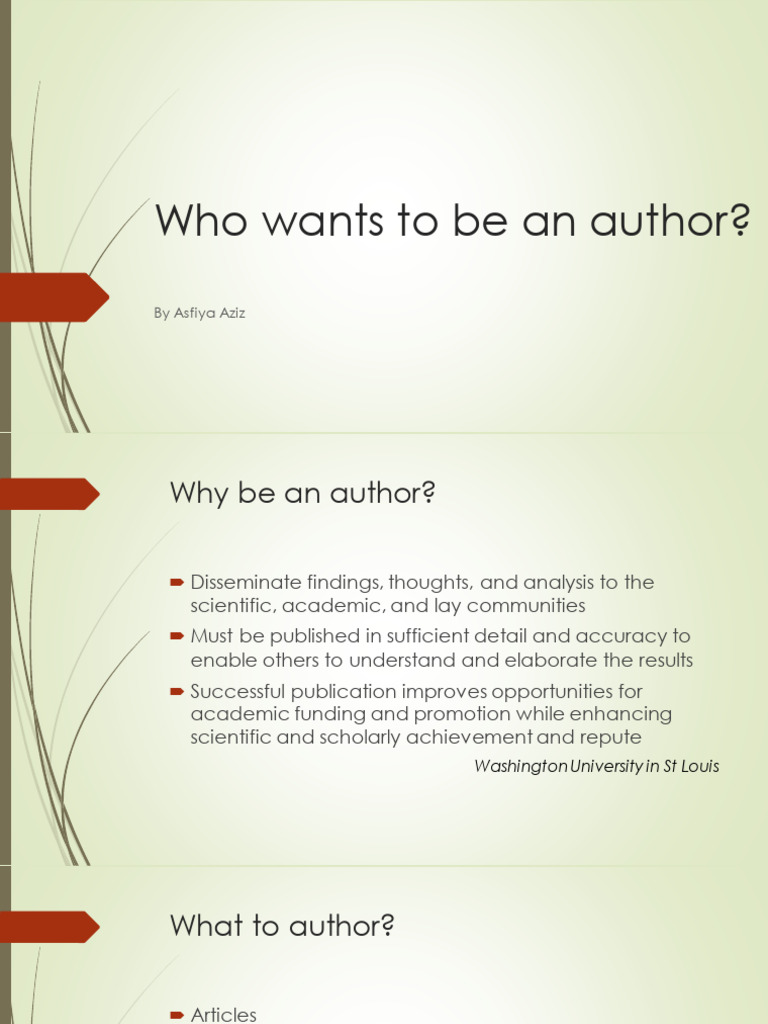 Authorship Pres Jan 16.pptx (2) | PDF