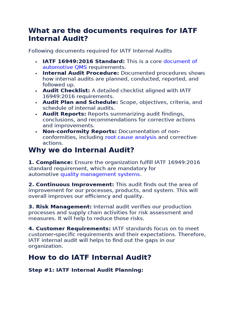 internal audit | PDF | Audit | Internal Audit