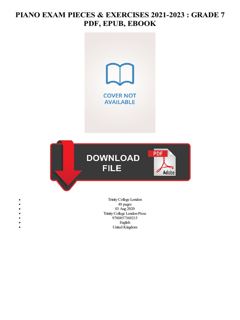 Piano Exam Pieces & Exercises 2021-2023: Grade 7 PDF, Epub, Ebook | PDF ...