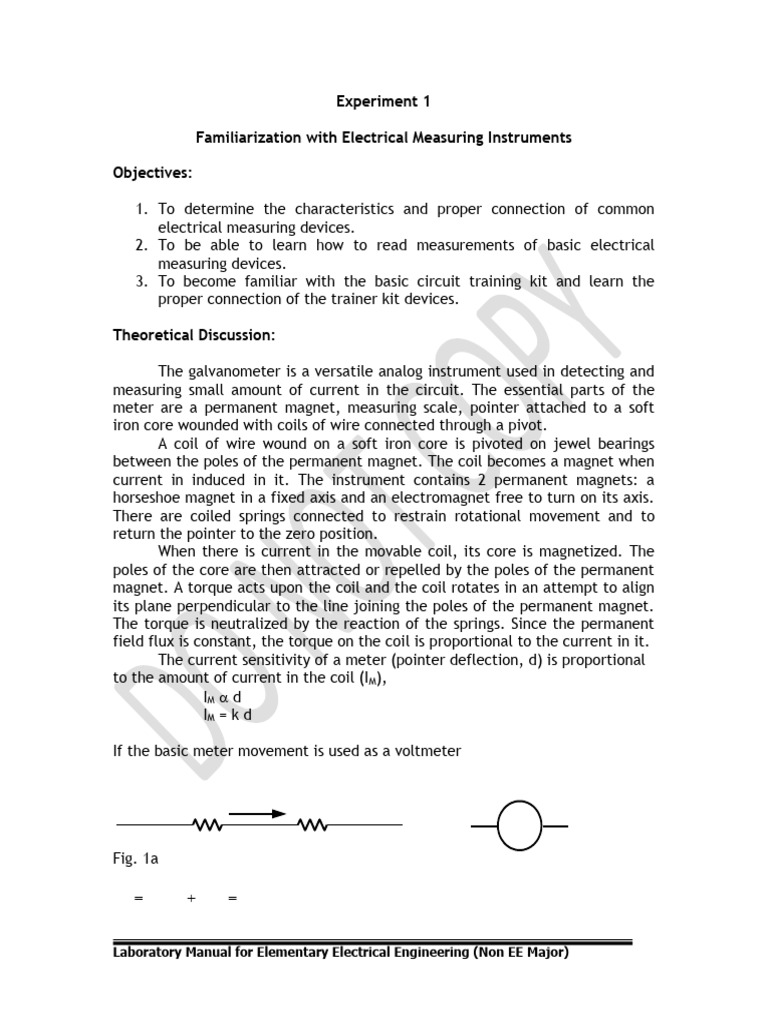 EE101 1lrevised Other Programs | PDF | Series And Parallel Circuits | Power Supply
